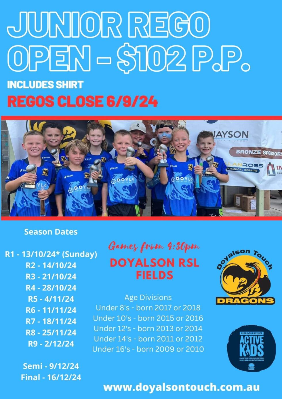 Doyalson Touch Association | Touch Football Association